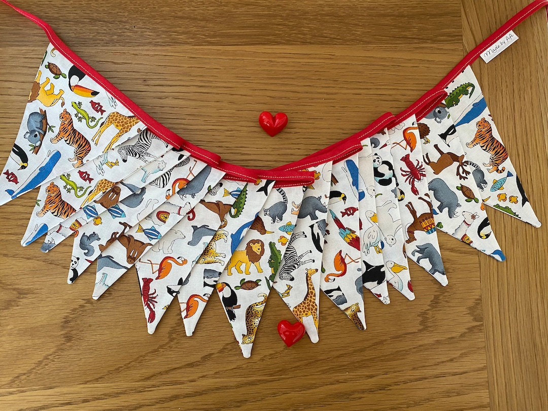 Handmade Safari Animal Bunting: Zoo Theme Party Decor - Etsy