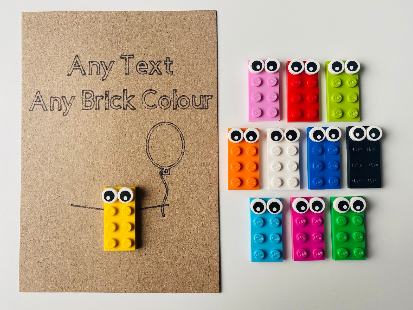 Personalised Lego Brick Happy Mothers Day No1 Mum Number Card - Etsy