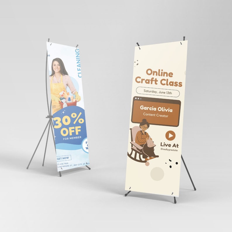 X Banner Stand 31x72 Custom Banner Stand X-style for Advertising Your Business During an Event ...