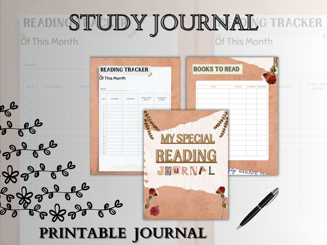 Study Journal Printable Journal Minimalist Journal Instant Download to ...