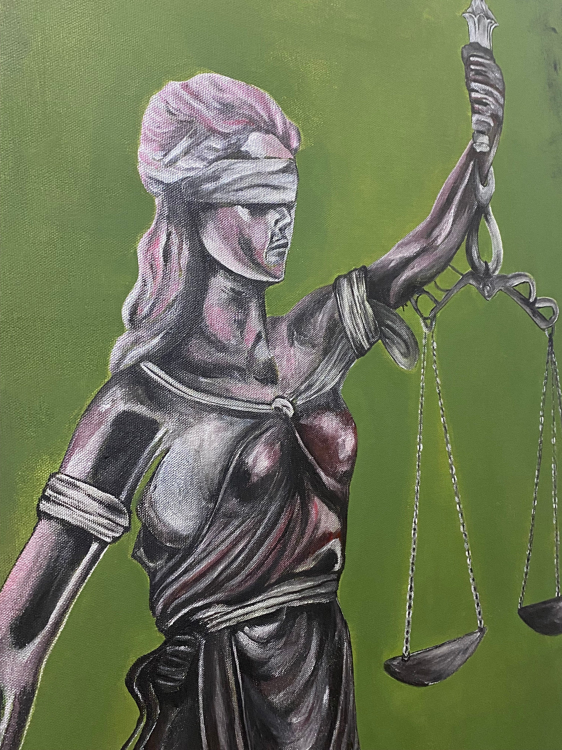 Justice Symbol Themis Canvas Painting Themis Art Lawyer - Etsy