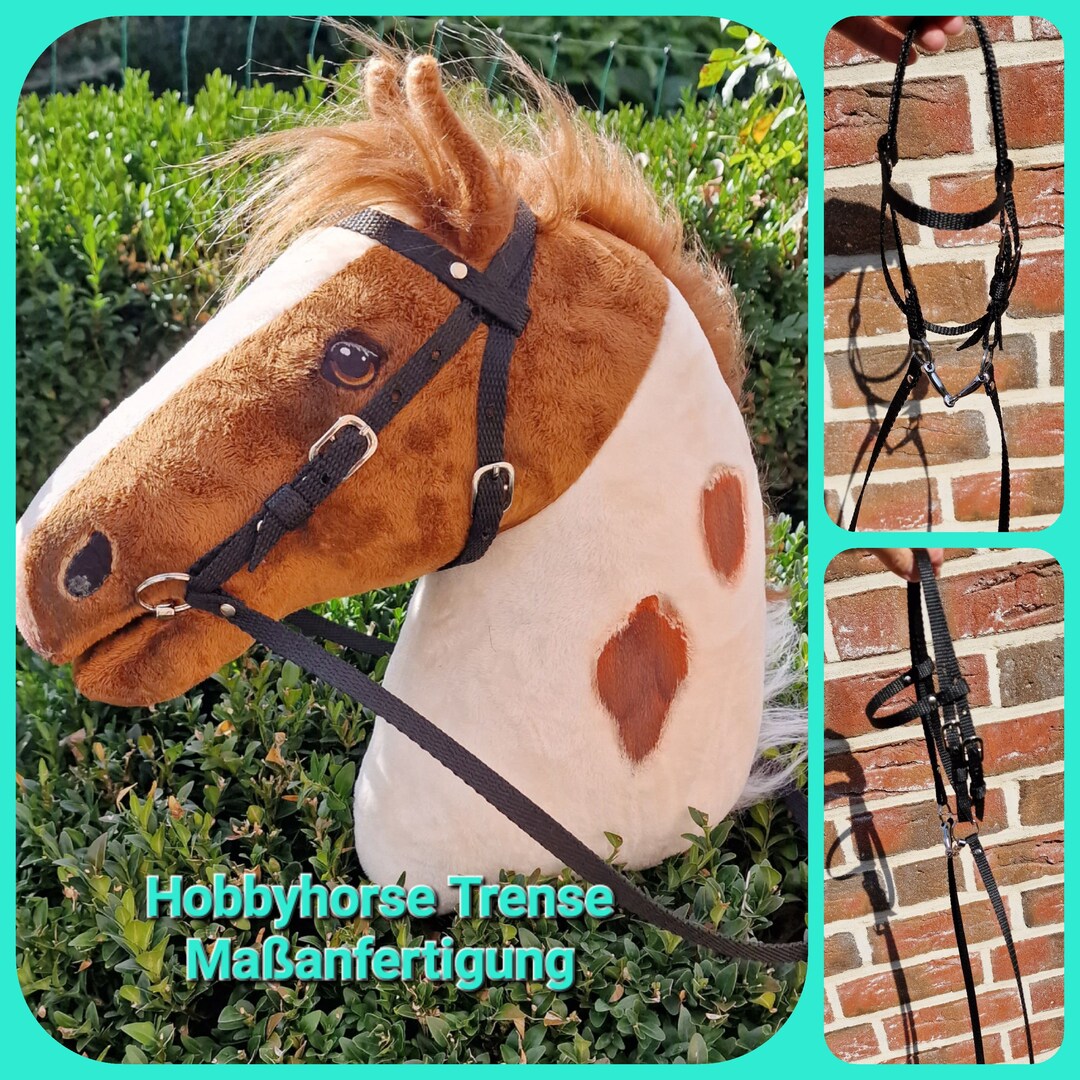 Hobby Horse Simple Snaffle / Bridle With Fixed Reins CUSTOM MADE note ...