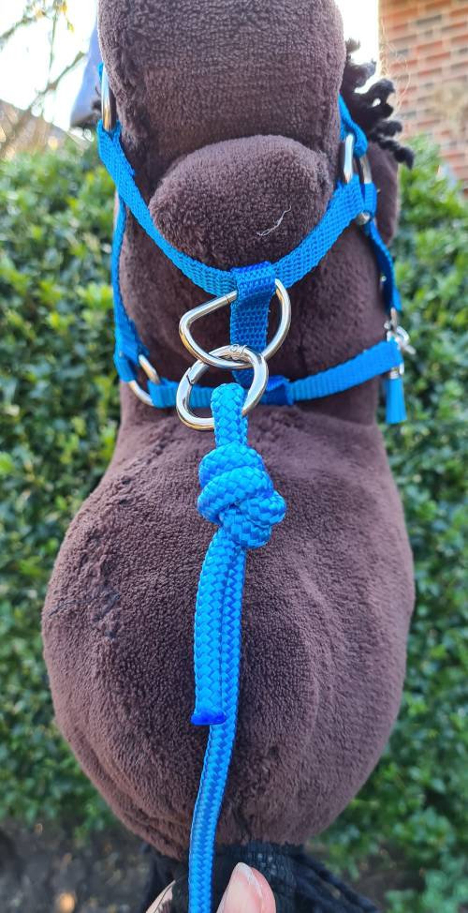 Hobby Horse Halfter Set mit Strick Maßanfertigung Strick | Etsy