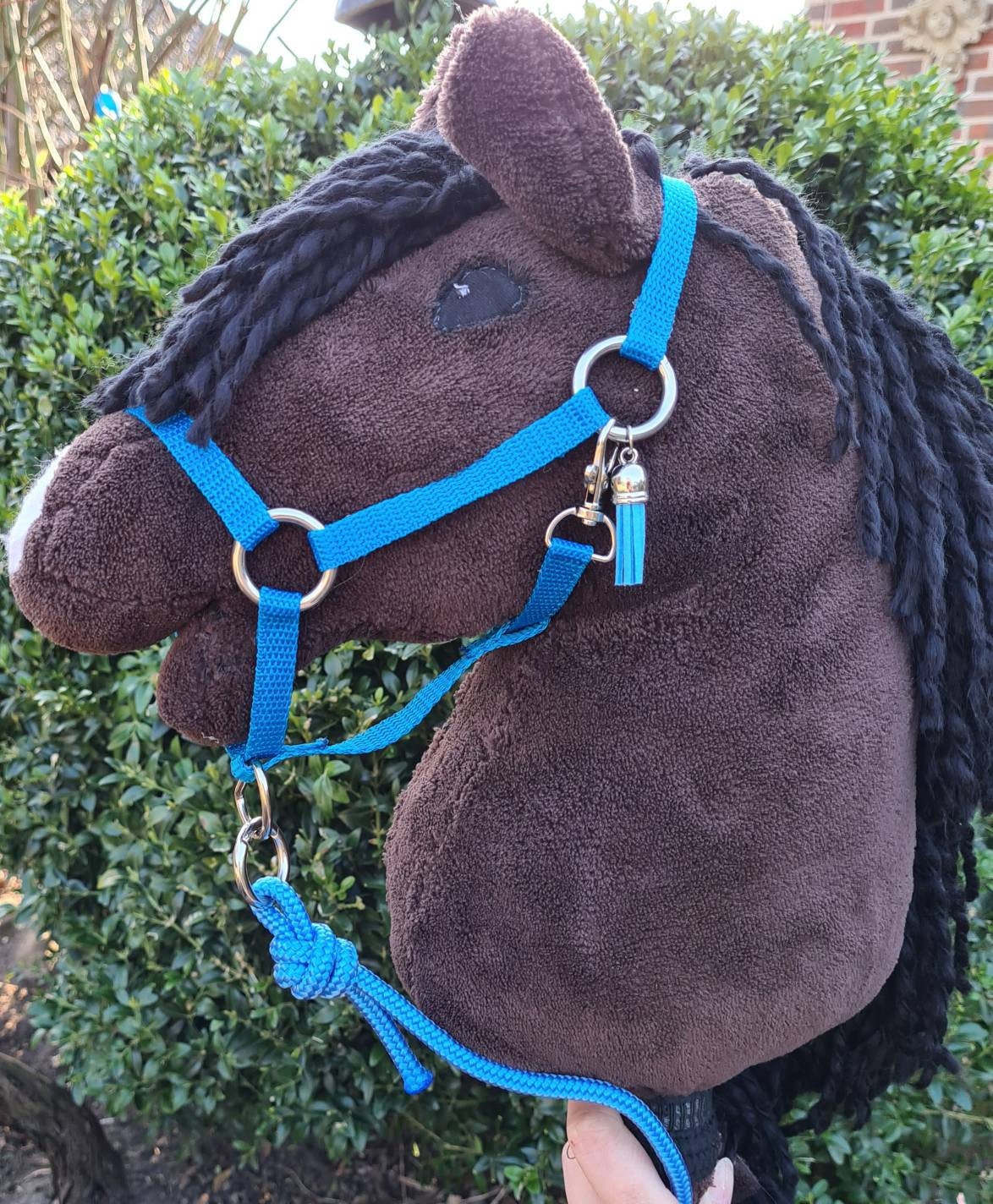 Hobby Horse Halfter Set mit Strick Maßanfertigung Strick | Etsy