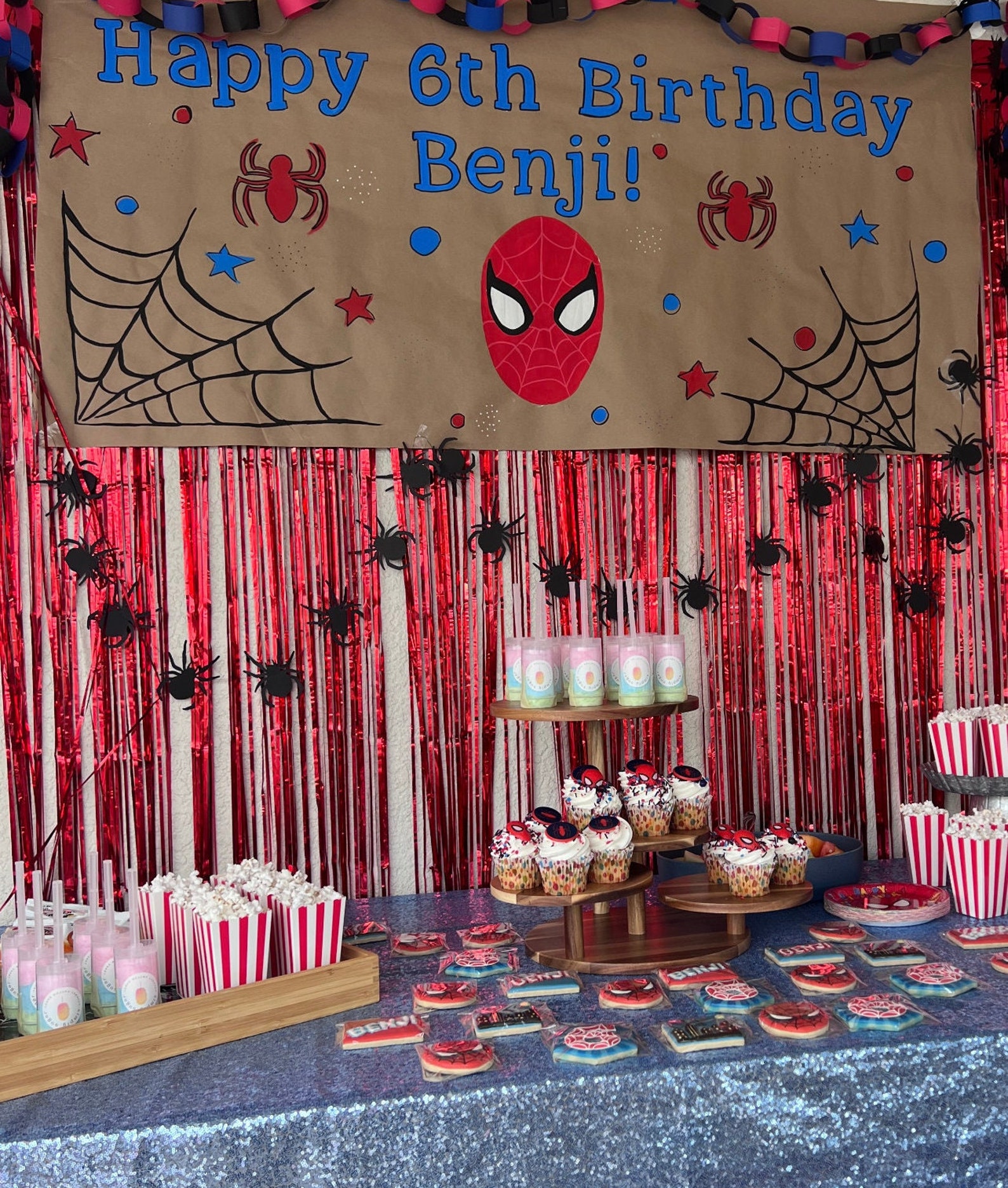CUSTOM PAINTED Celebration Banner/ Party Decor / Kraft Paper Banner ...