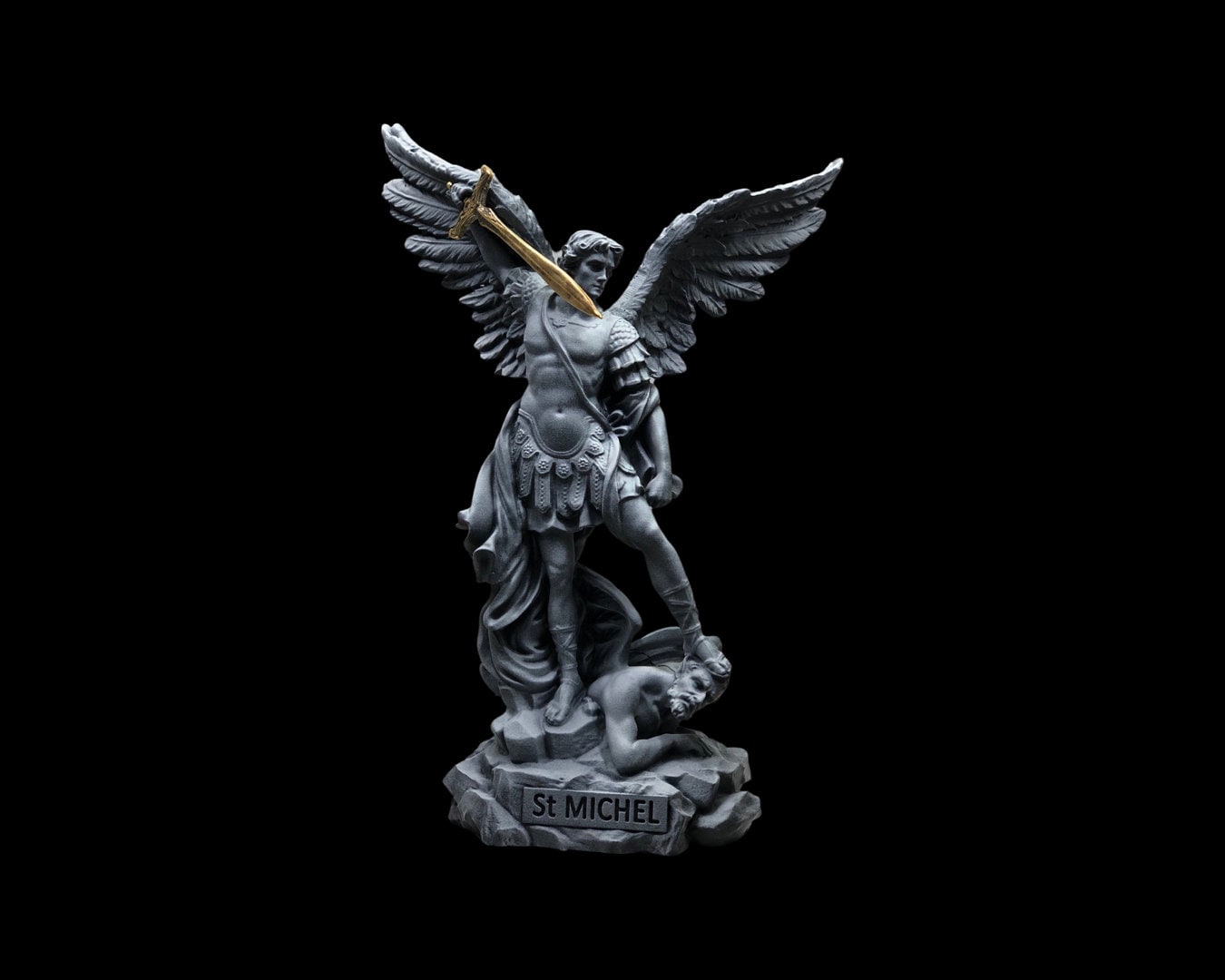 Archangel Michael Statue 23 Cm | Guardian Angel | St Michael Statue ...