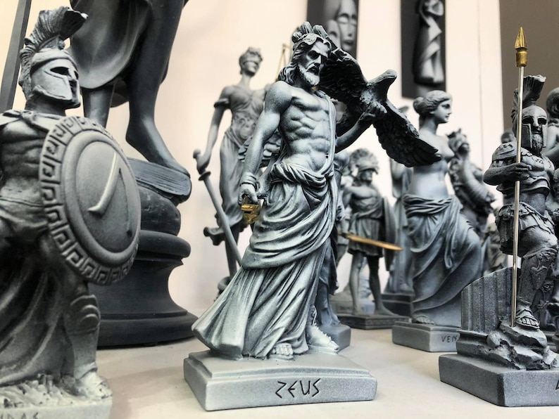 Zeus Hawk Statue 22cm | Greek God | Greek Mythology Art | Olympian Gods ...