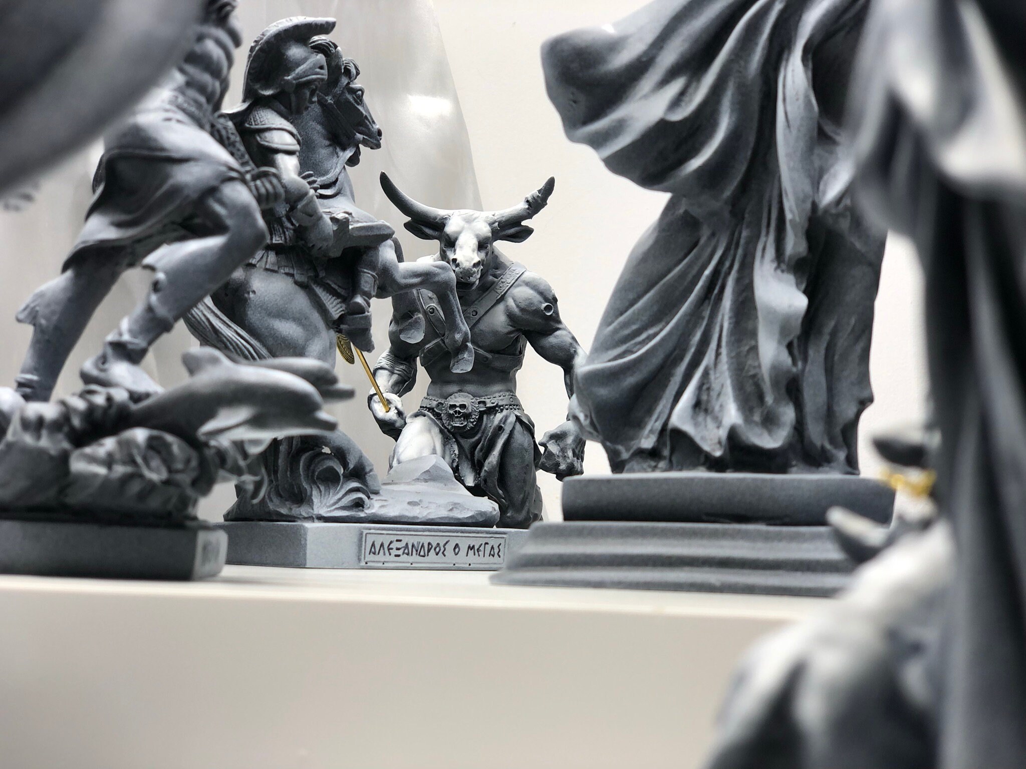 Minotaur Statue With Ax 17 Cm Greek Mythology Art Minotavros Greek ...