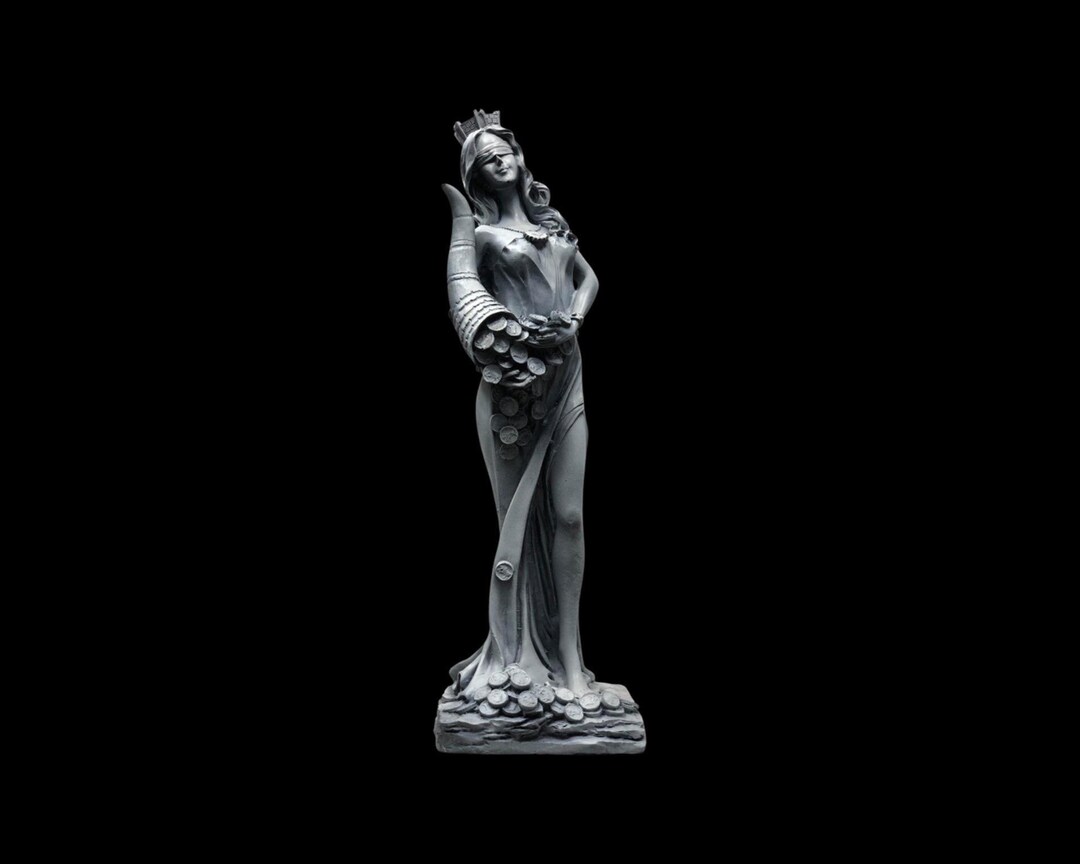 Goddess of Luck 22 Cm Handmade Statue Greek Goddess of Fortune Greek ...