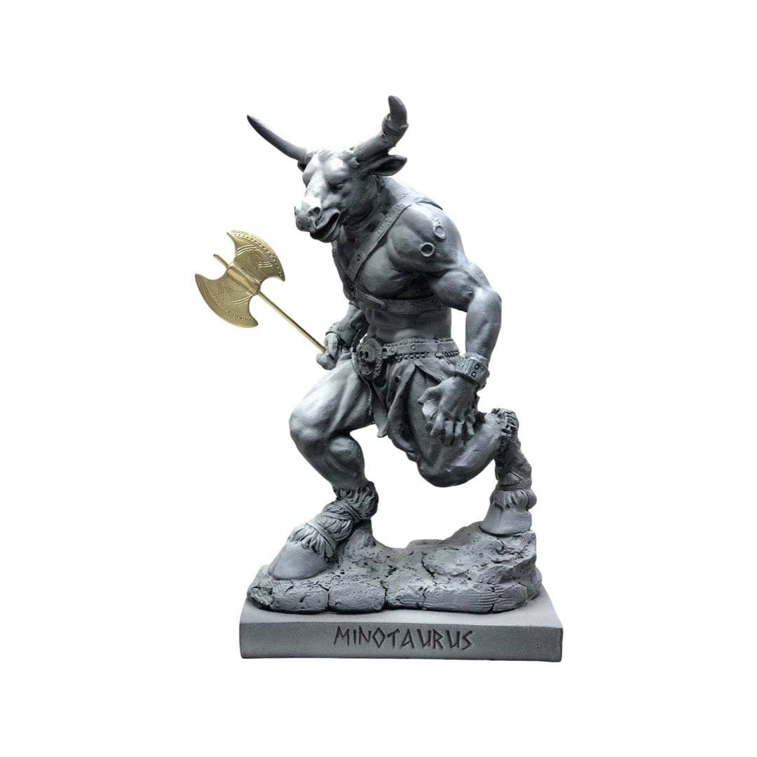Minotaur Statue With Ax 17 Cm | Greek Mythology Art | Minotavros ...