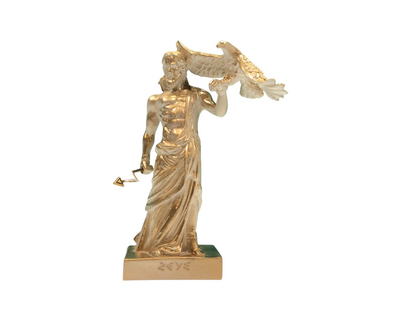 Zeus Hawk Statue 17 Cm G&W Greek God Greek Mythology Art Olympian Gods ...