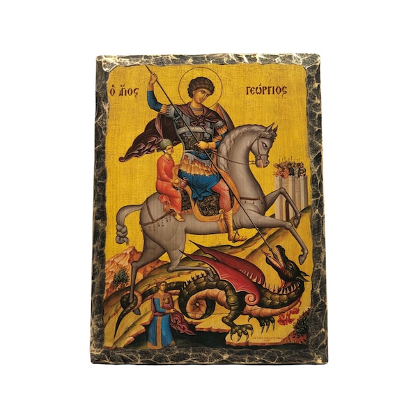 St George Orthodox Icon - Etsy