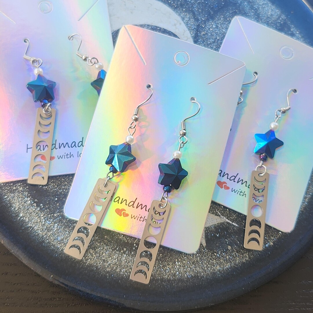 Jimin & Moon Phases | Jimin of BTS Inspired Beaded Earrings | Specialty ...