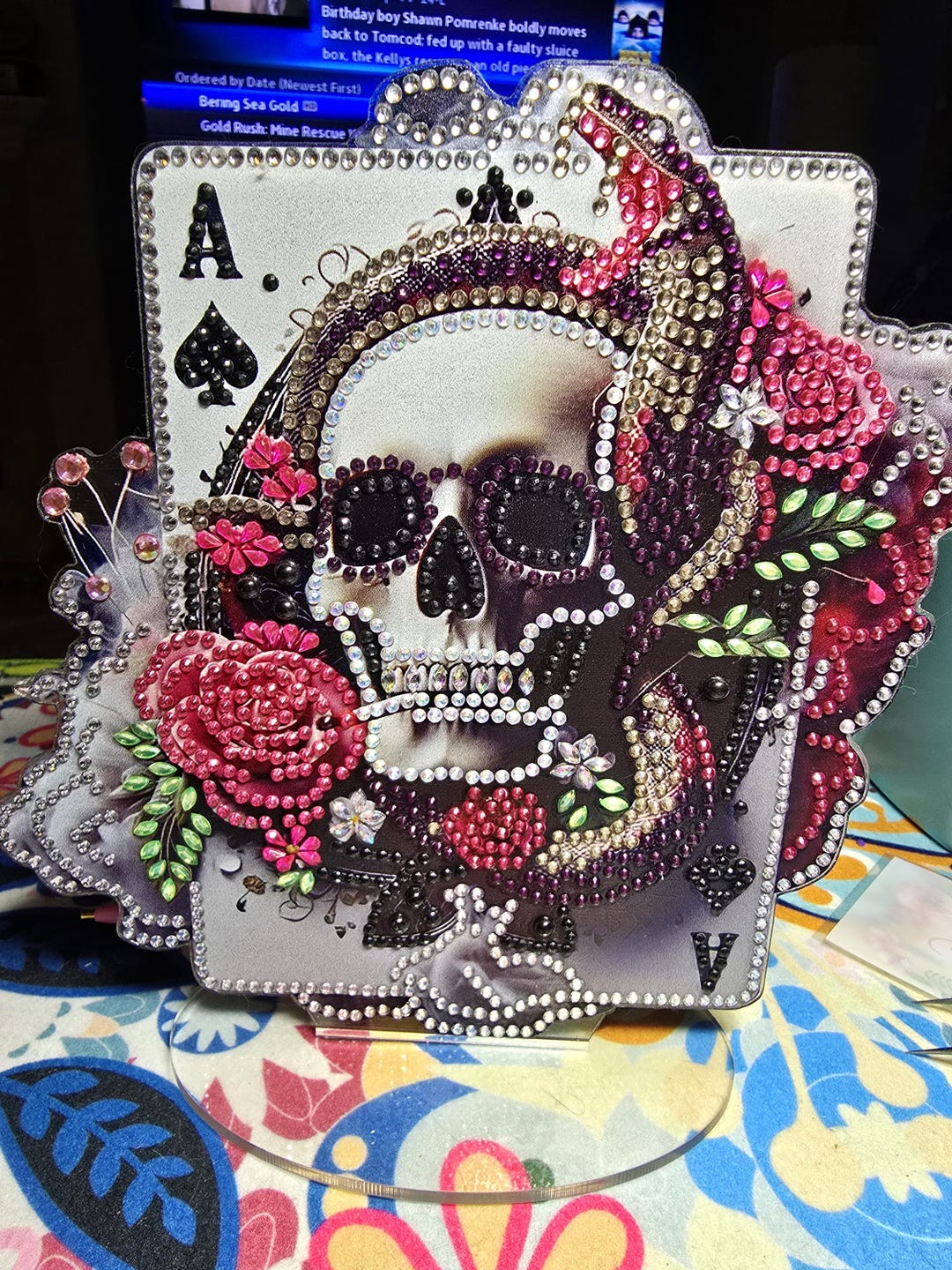 Ace of Spades Skull Diamond Art - Etsy