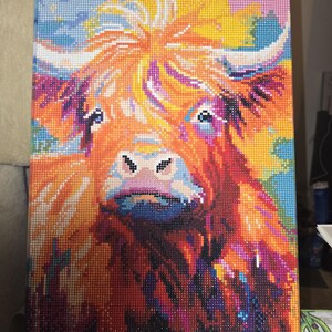 Highland Cow Diamond Art (completed) - Etsy