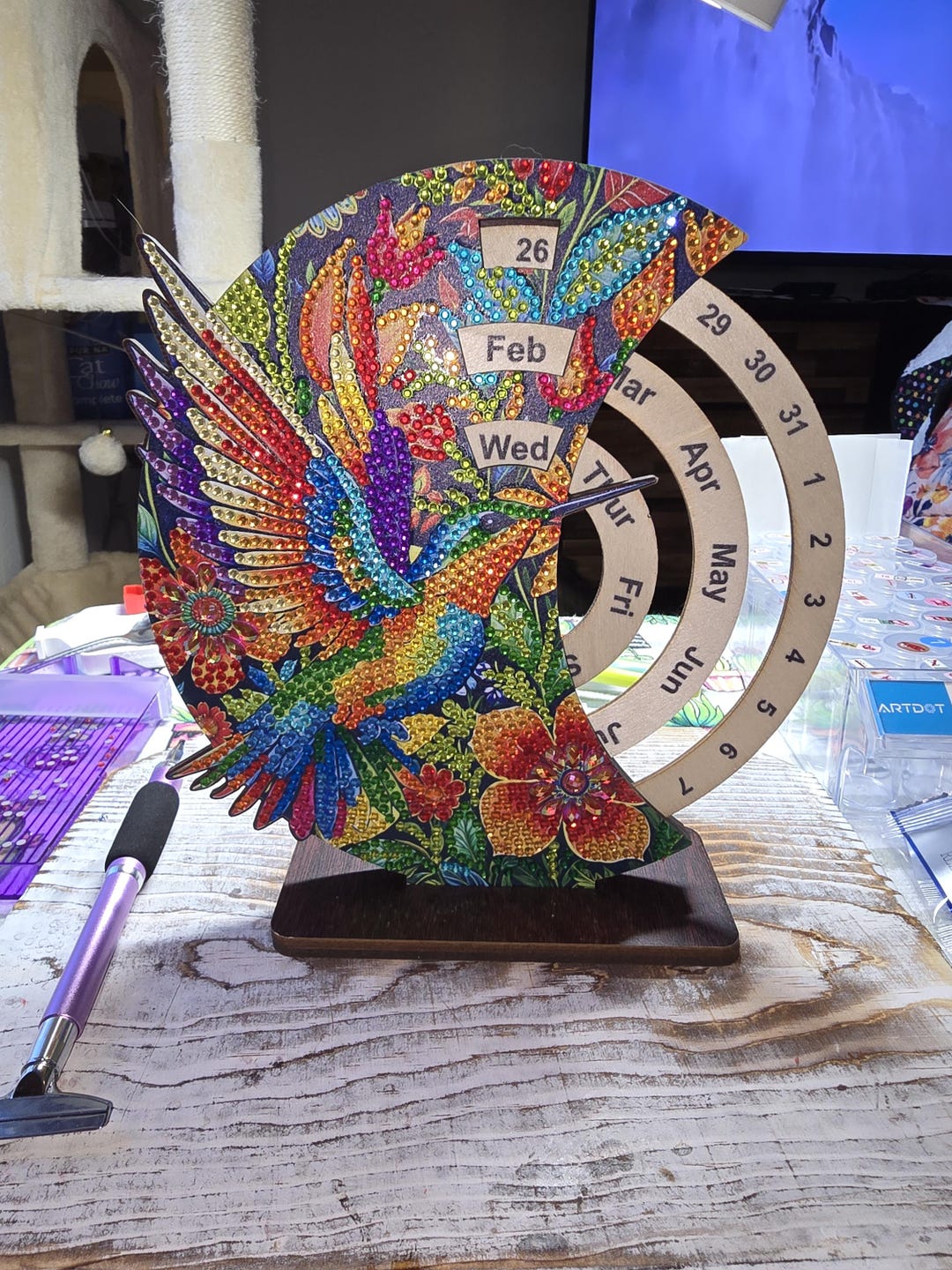 Diamond Art Hummingbird Calendar - Etsy