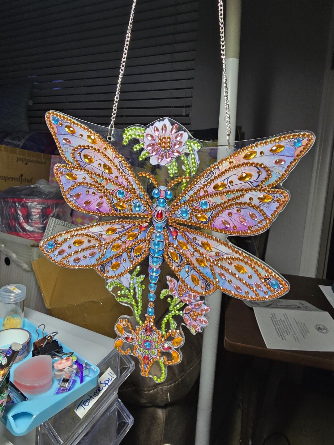 Diamond Art Dragonfly Hanging Decor - Etsy