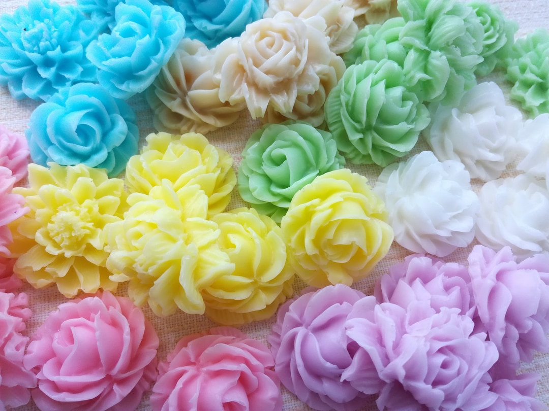 Mini Flower Soap Favors: Goat Milk Guest Soaps, Bulk Set of 20 - Etsy