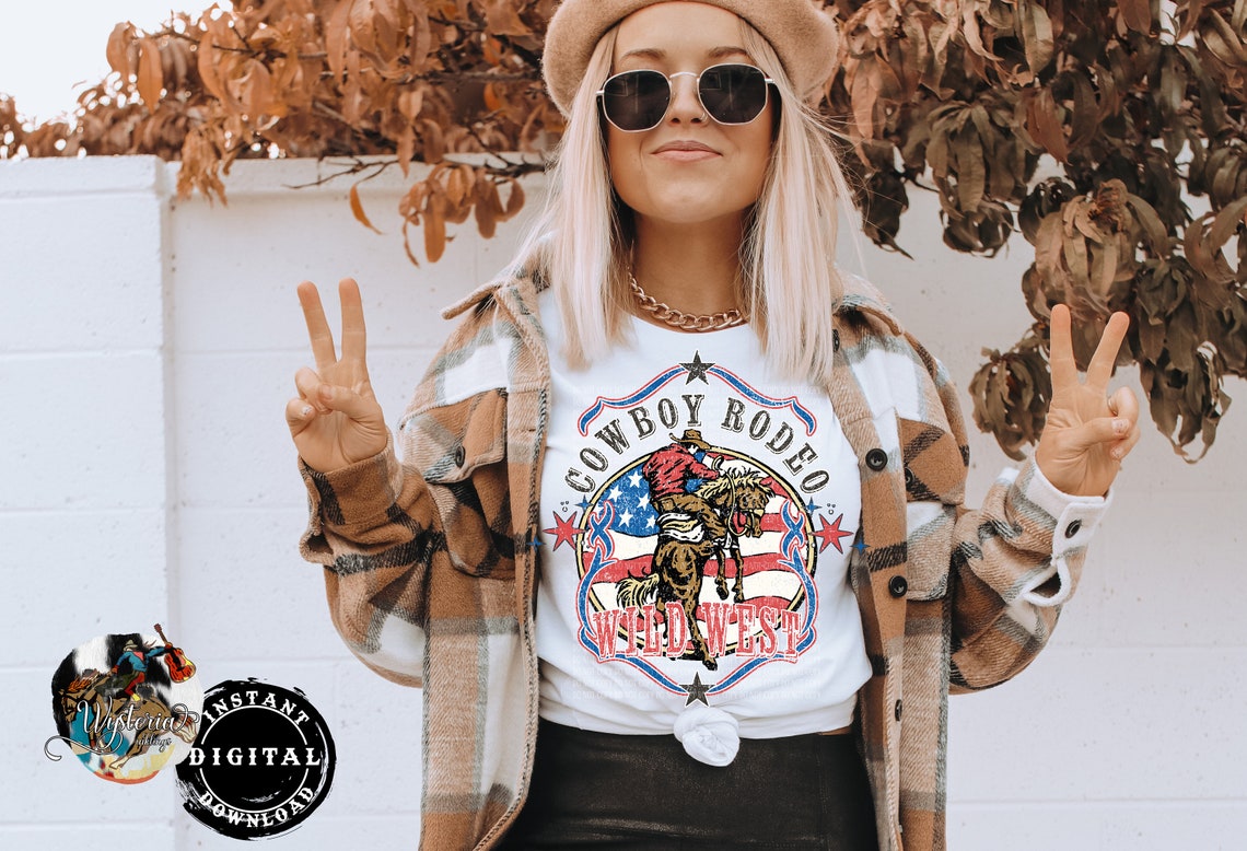 Cowboy Rodeo Png Western Cowboy 4th of July Western PNG - Etsy