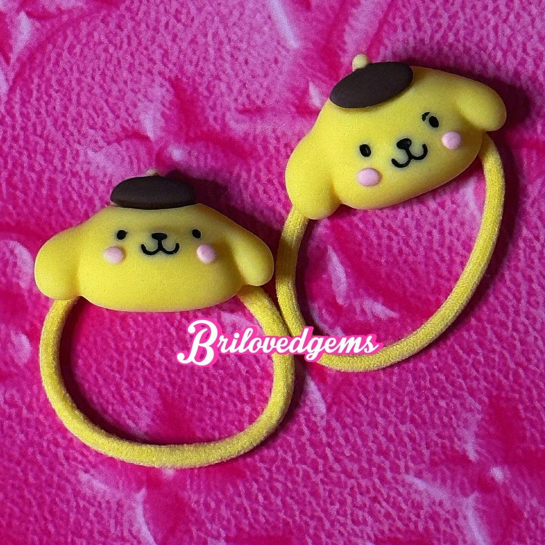 Kawaii Mini Sanrio Pompompurin Head Hair Ties - Etsy Australia