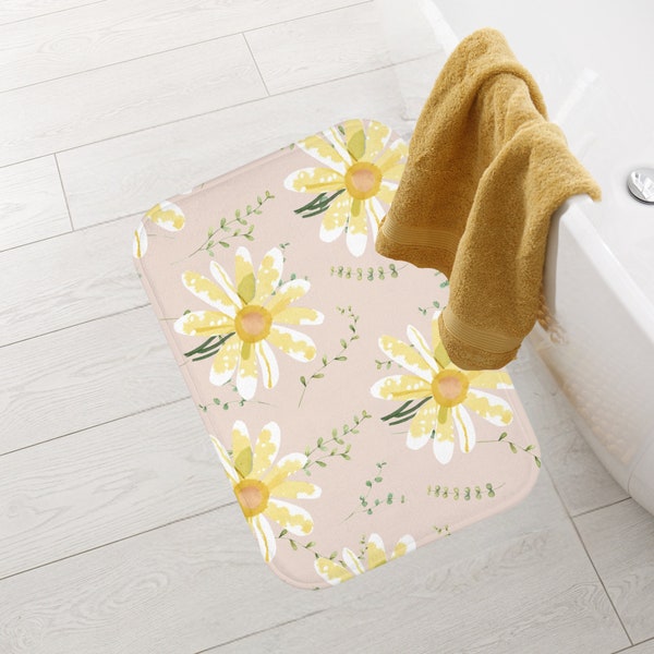 Daisy Bath Mat - Etsy