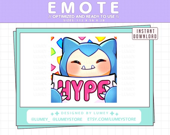 Hype Snorlax Emote Pokemon twitch/discord/youtube - Etsy