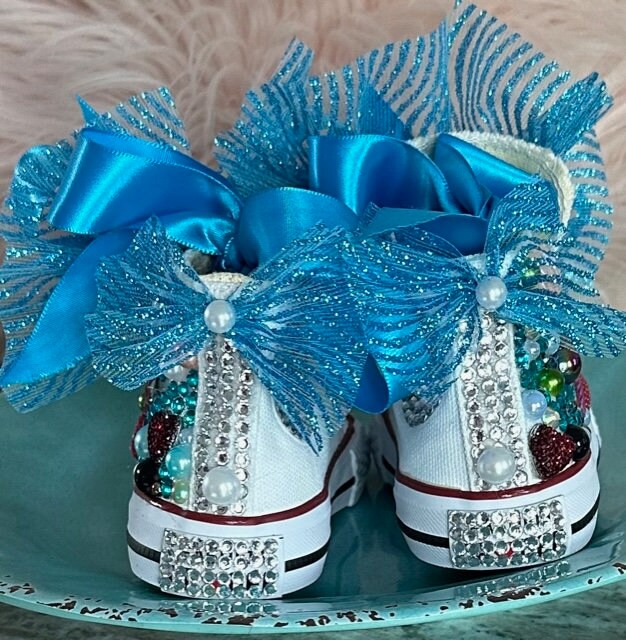 Mermaid Converses. Mermaid Themed Sneakers . Under the Seas - Etsy