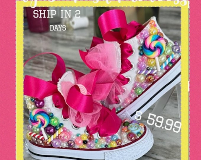 Candy Sneakers *candyland High Tops **purchase Today Ship Tomorrow ...
