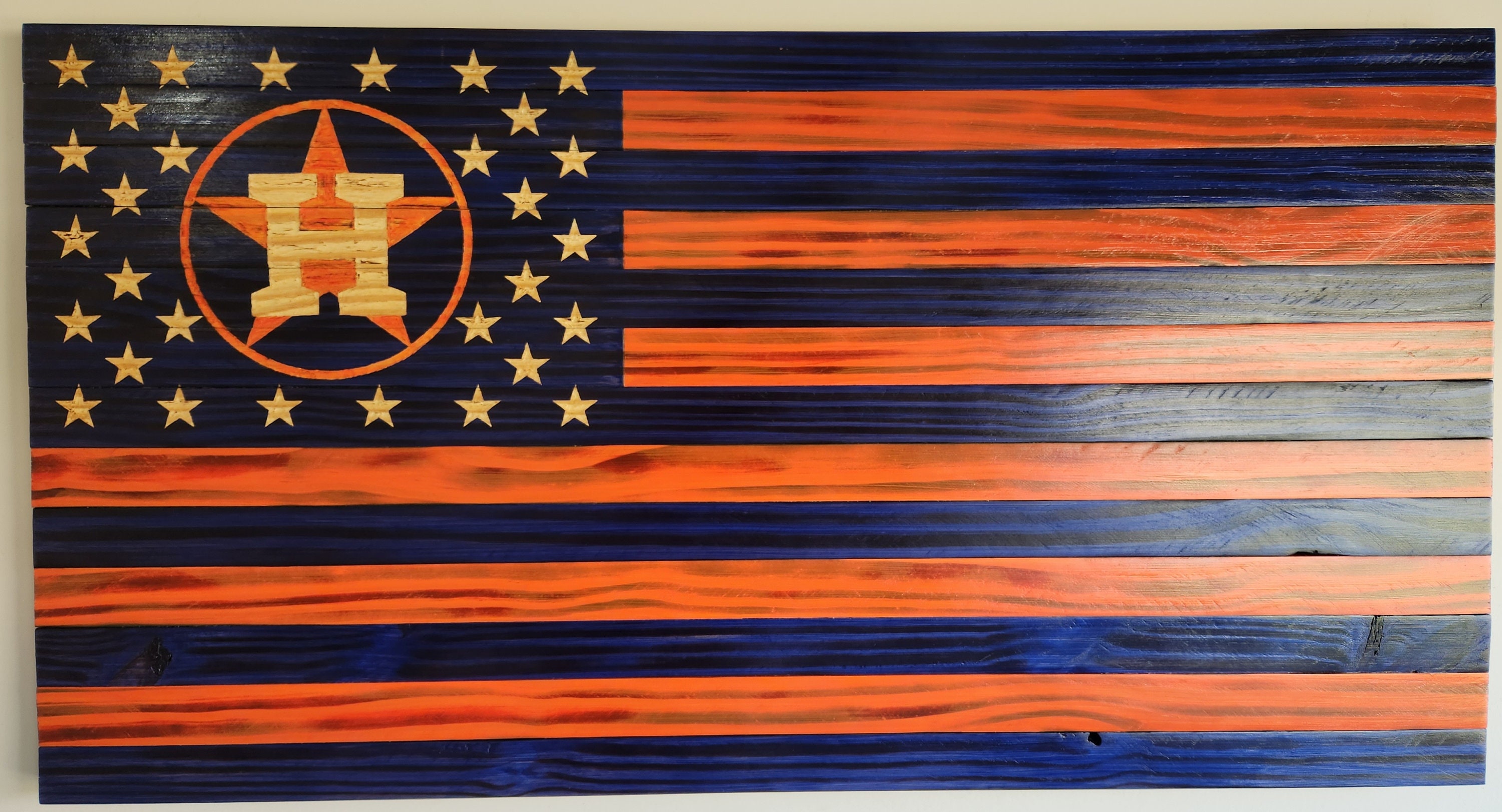 Houston Astros Wooden Flag - Etsy