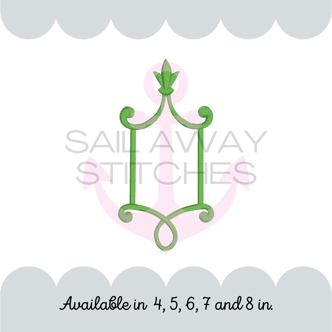 Single Letter Monogram Frame - Etsy