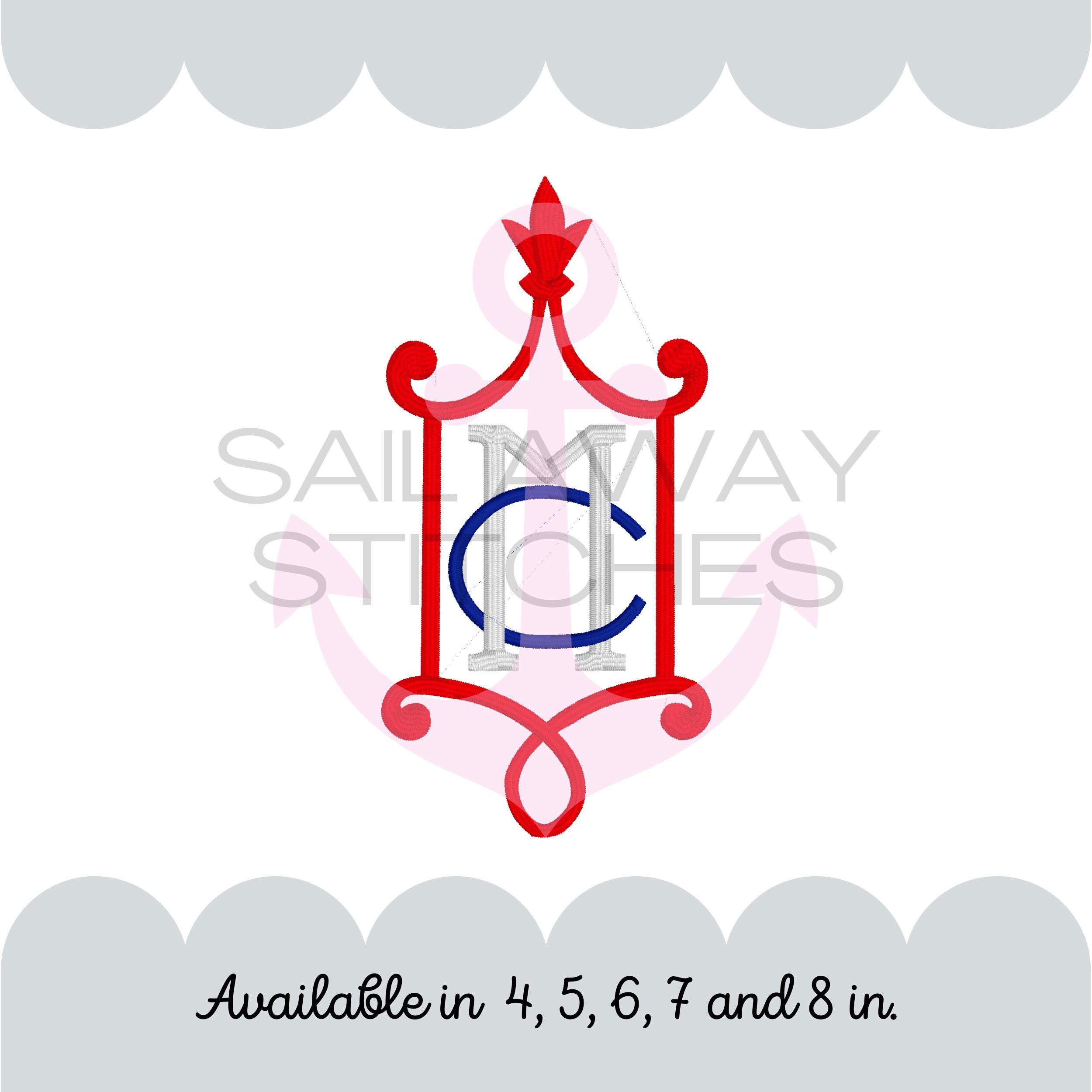 Single Letter Monogram Frame - Etsy