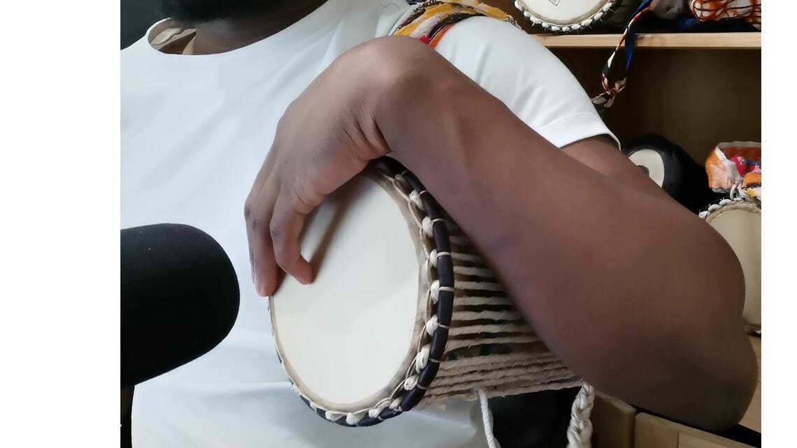 Authentic Nigerian Talking Drum gan-gan With Beater and - Etsy