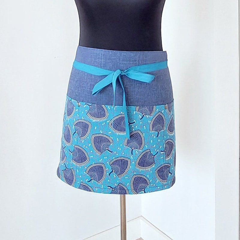 Navy Blue Apron - Etsy