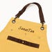 Mustard Linen Split Leg Pottery Apron: Personalized Artist Pottery ...