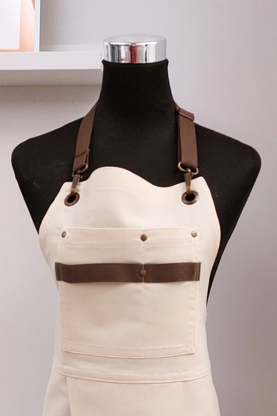 Linen Split Leg Pottery Apron Craft Overalls Adjustable - Etsy