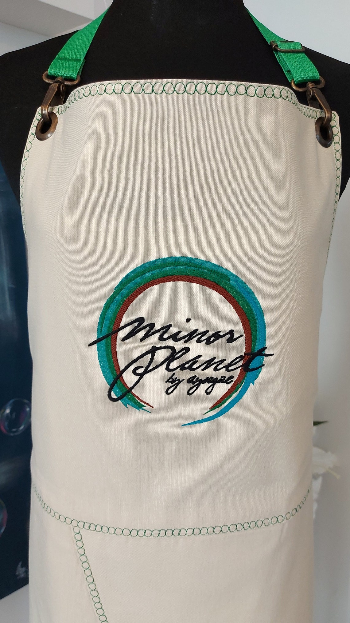 Personalized Split Leg Pottery Ceramics Apron Logo | Etsy