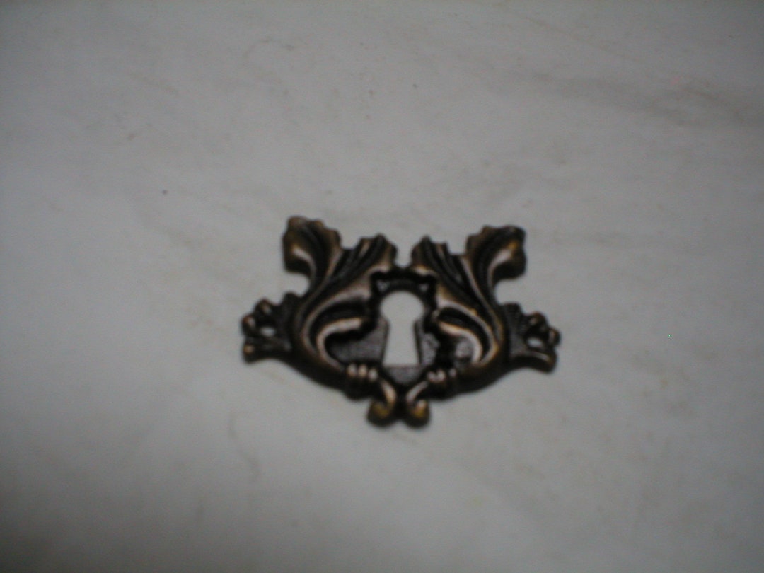 Antique Brass Decorative Keyplate - Etsy