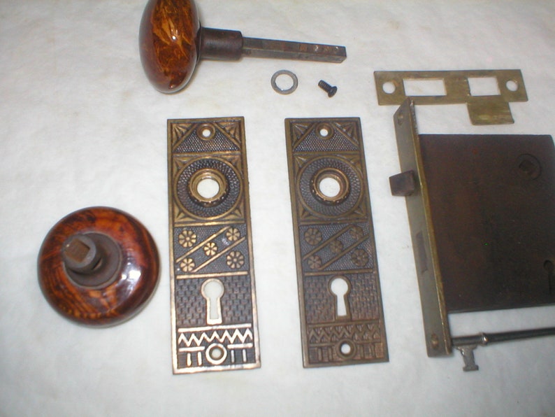Antique Victorian Era Door Hardware - Etsy