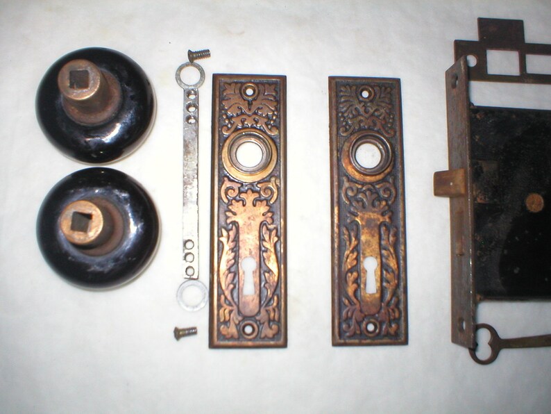 Antique Victorian Era Door Hardware - Etsy