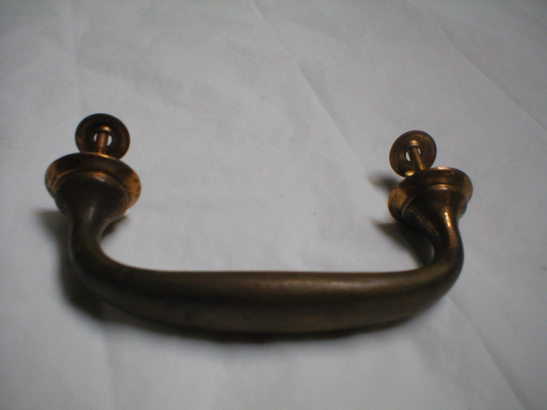 Antique Large Heavy Duty Solid Brass Handle - Etsy