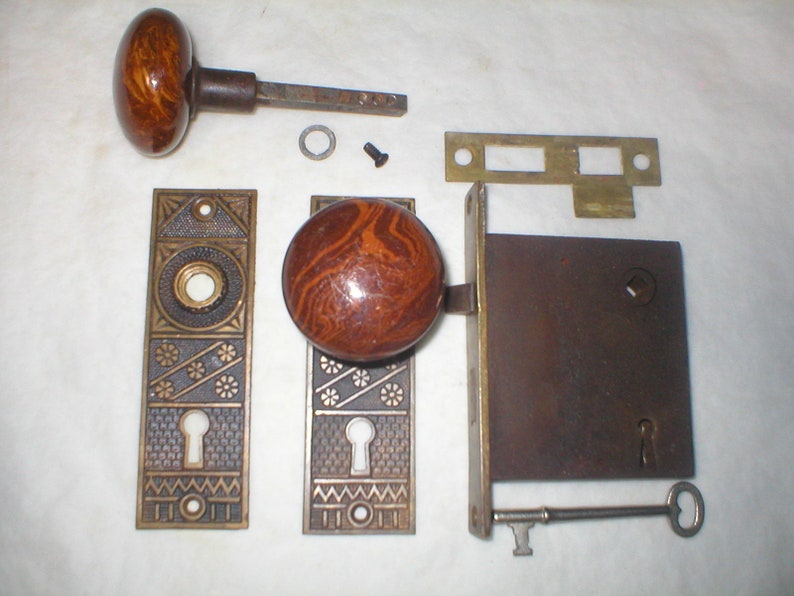 Antique Victorian Era Door Hardware - Etsy