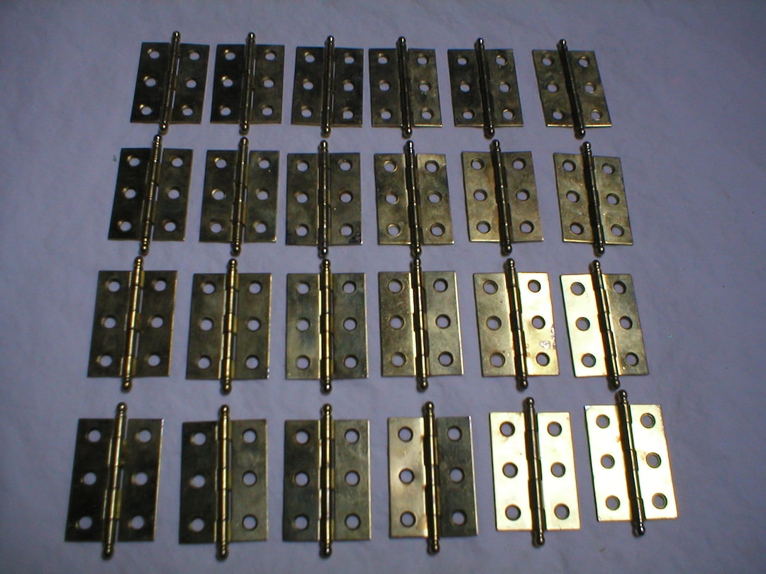 Vintage Smal Ball Tipped Hinge Pair - Etsy