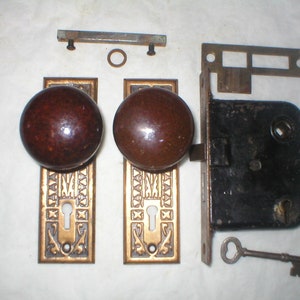 Antique Victorian Era Door Hardware - Etsy