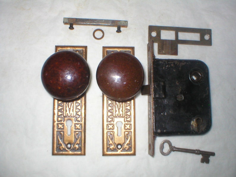 Antique Victorian Era Door Hardware - Etsy
