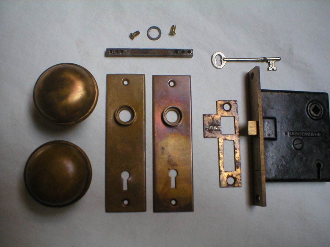 Antique Solid Brass Sargent Door Hardware - Etsy