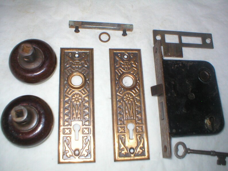Antique Victorian Era Door Hardware - Etsy