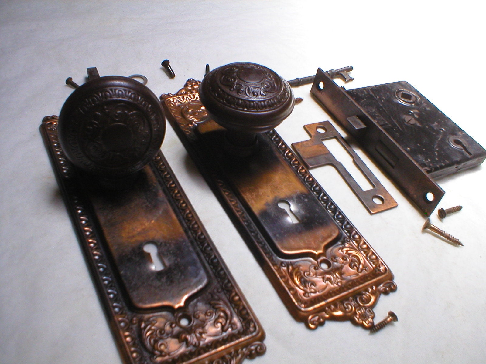 Antique Victorian Era Door Hardware - Etsy