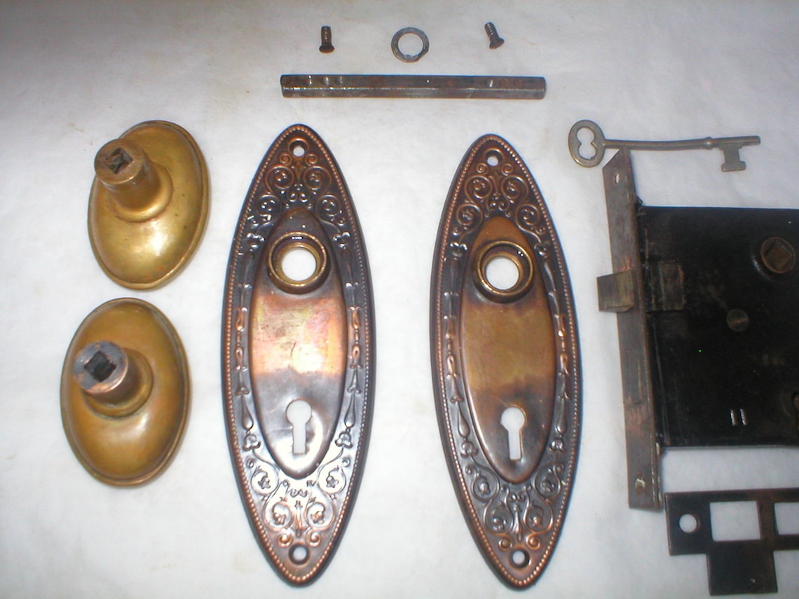 Antique Victorian Era Door Hardware - Etsy