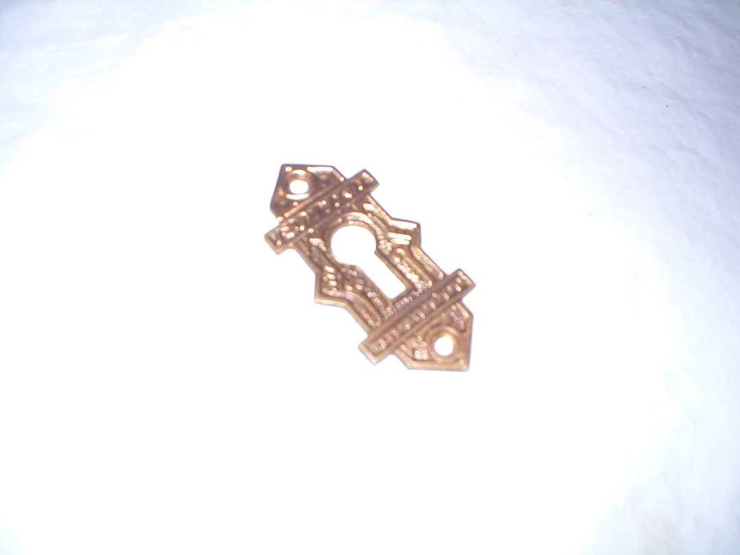 Antique Victorian Decorative Solid Brass Key Plate - Etsy