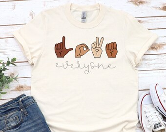 Sign Language Shirt | Etsy